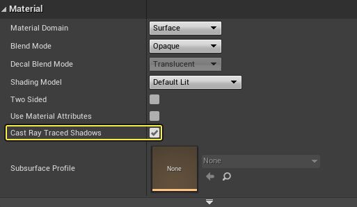 Как настроить ray tracing ue4