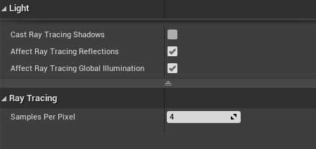 Как настроить ray tracing ue4